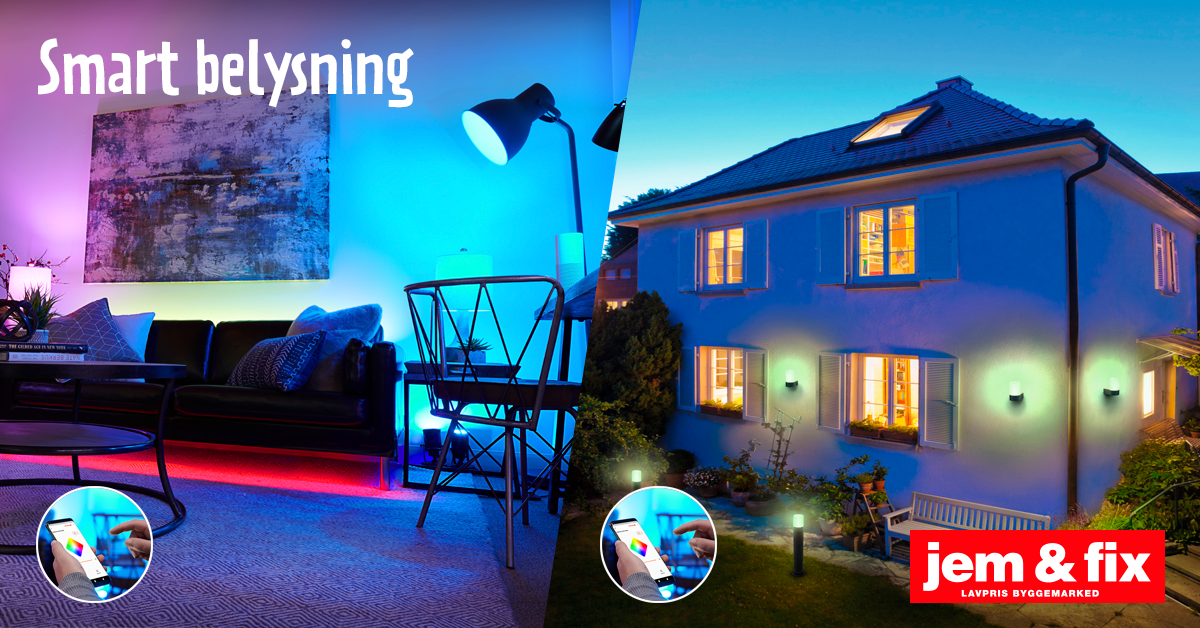 Slik virker smart belysning – les mer her | jem & fix